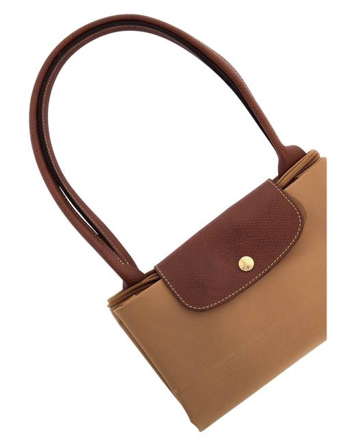 Longchamp Fawn-Coloured Le Pliage Original L Bag in Brown | Lyst