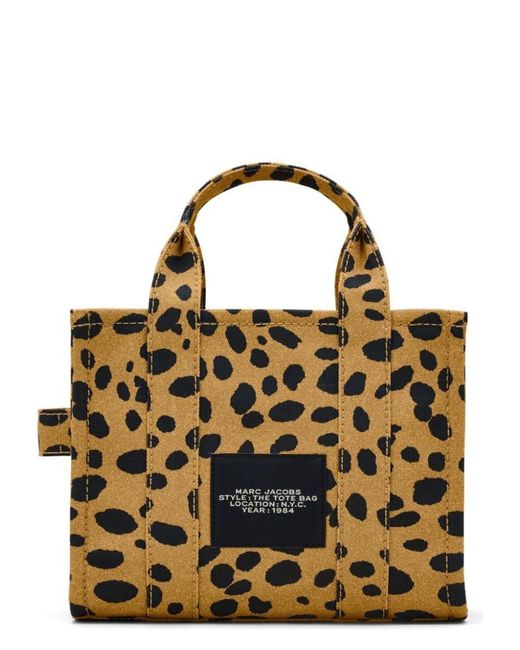 Marc Jacobs The Cheetah Canvas Small Tote Bag in Metallic | Lyst