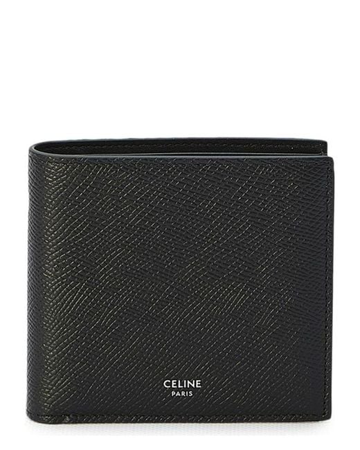 Celine Bi-Fold Wallet in Black for Men | Lyst