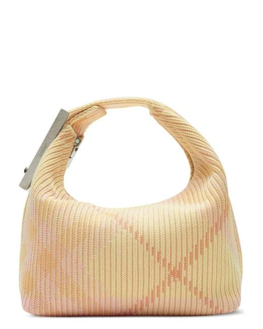 Burberry Mini Peg Bag in Brown | Lyst