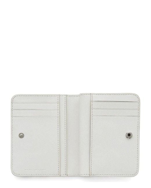 Marc Jacobs The Mini Compact Wallet in Grey | Lyst UK