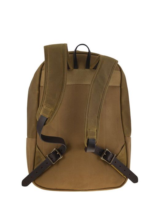 Filson Journeyman Backpack Oil Finish Tin Cloth Tan in Green for Men | Lyst
