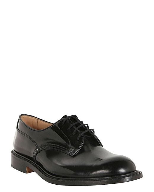 Tricker's Woodstock Lace Up Loafer in Black for Men | Lyst