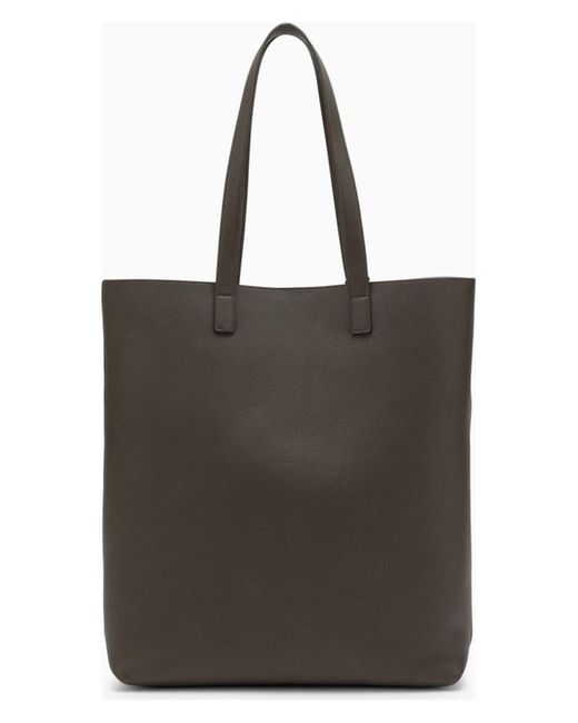 Saint Laurent Bold Leather Shopping Bag in Black | Lyst