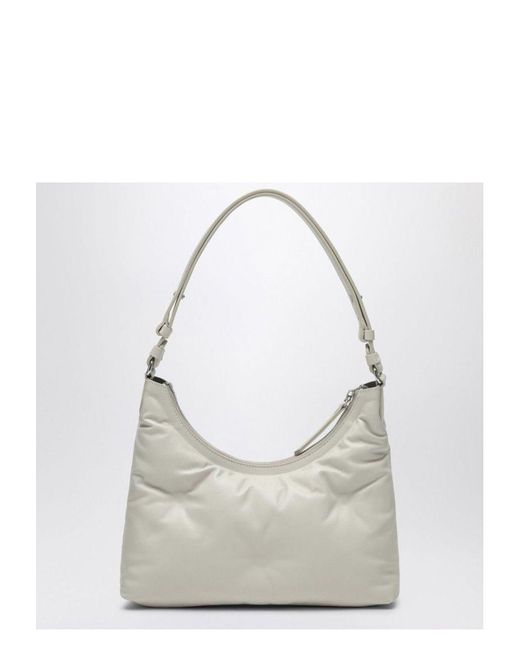 Maison Margiela Greige Glam Slam Small Hobo Bag in Gray | Lyst
