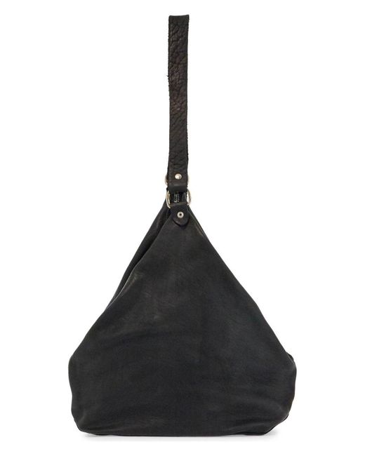 Guidi Horse Leather Triangular Bag With Zip Closure in Black for Men ...