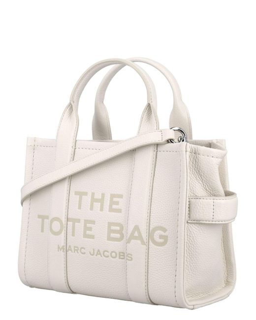 Marc Jacobs The Mini Tote Leather Bag in Natural | Lyst