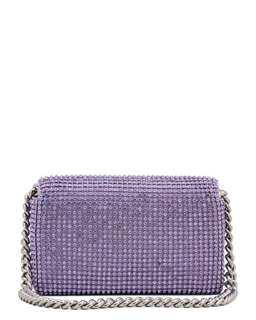 Marc Jacobs The Rhinestone J Marc Logo Mini Shoulder Bag in Purple ...