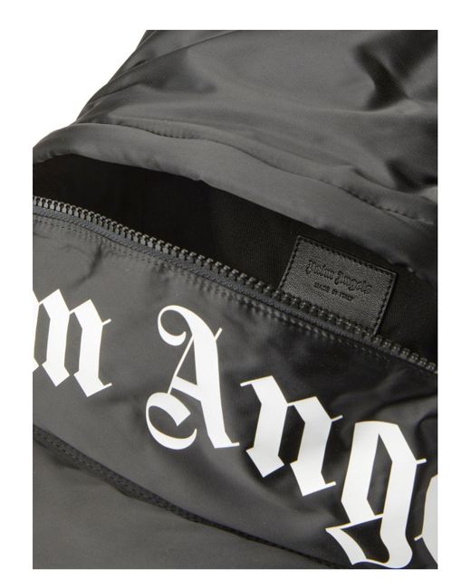 Palm Angels Curved Logo Backpack in Black for Men | Lyst UK