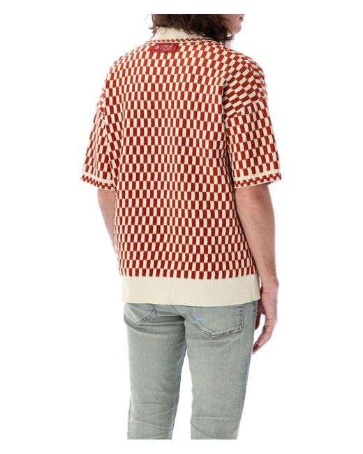 Amiri Checkered Oversized Polo T-Shirt for Men | Lyst