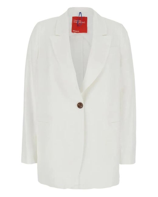 ..,merci Oversize Jacket in White | Lyst