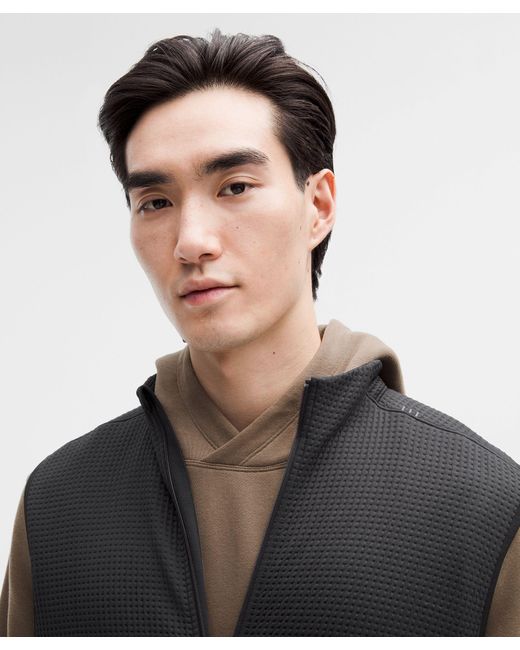 lululemon Waffle-Knit Vest in Black for Men | Lyst