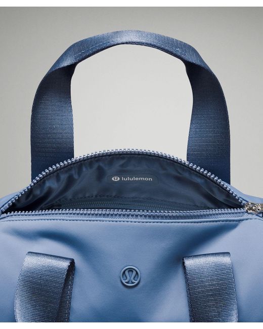 lululemon Knit Nylon Mini Barrel Duffle Bag 5L in Blue | Lyst