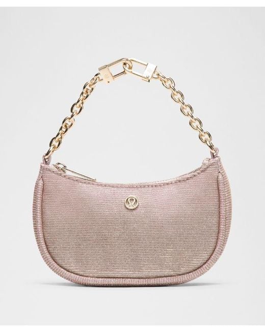 lululemon – City Essentials Nano Shoulder Bag Glitter – in Pink | Lyst UK