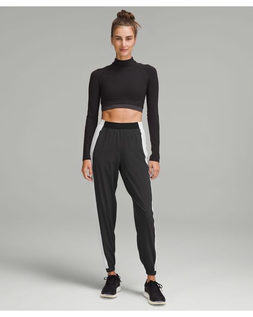 lululemon Adapted State High-Rise Joggers Colourblock in Black | Lyst