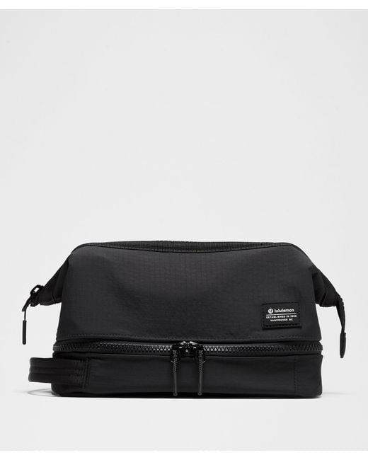 lululemon Dual-Compartment Toiletry Bag in Black | Lyst