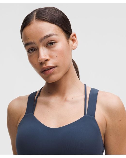 lululemon Like A Cloud Longline Bra Light Support, D/Dd Cup in Blue | Lyst