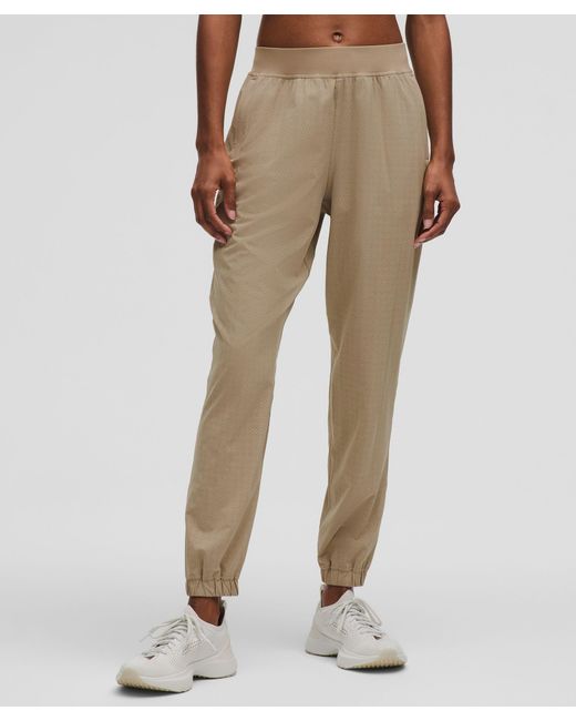 lululemon Adapted State Perforated High-Rise Jogger in Natural | Lyst