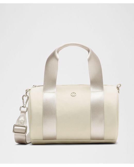 lululemon Knit Nylon Mini Barrel Duffle Bag 5L in Natural | Lyst