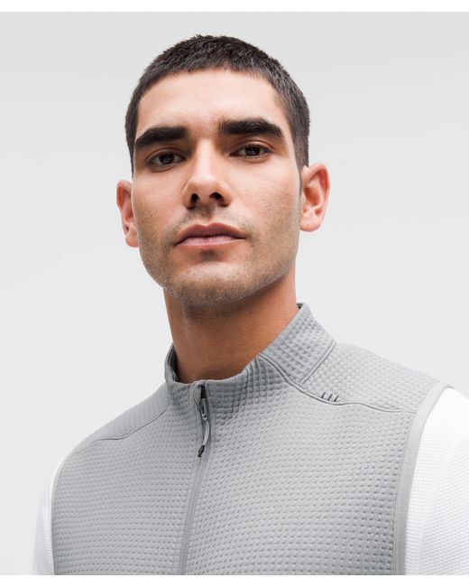 lululemon Waffle-Knit Vest in Gray for Men | Lyst
