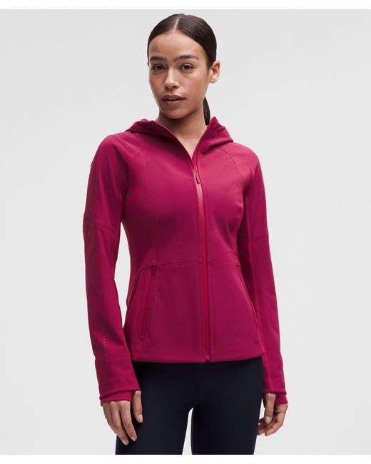 lululemon Cross Chill Performance Jacket in Red | Lyst
