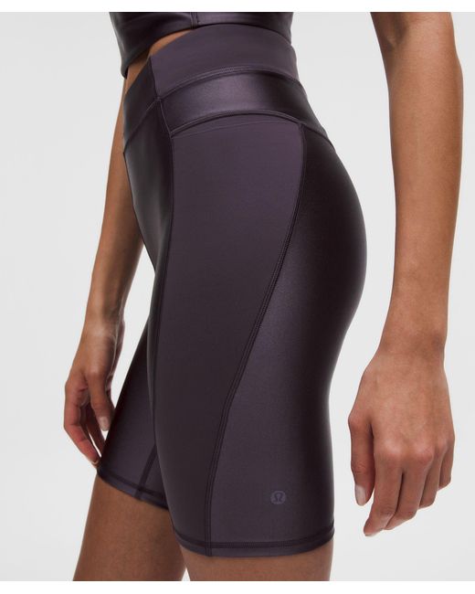 lululemon Satin Shine Panelled High-Rise Short 8" | Lyst