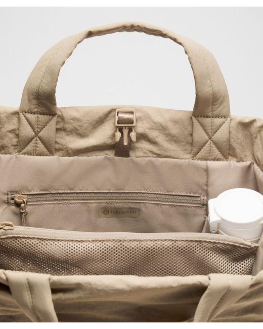 lululemon – On My Level Tote Bag 20L – in Natural | Lyst UK