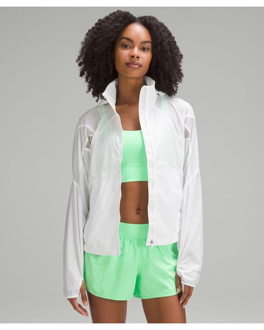 lululemon Classic-fit Ventilated Running Jacket in Green | Lyst