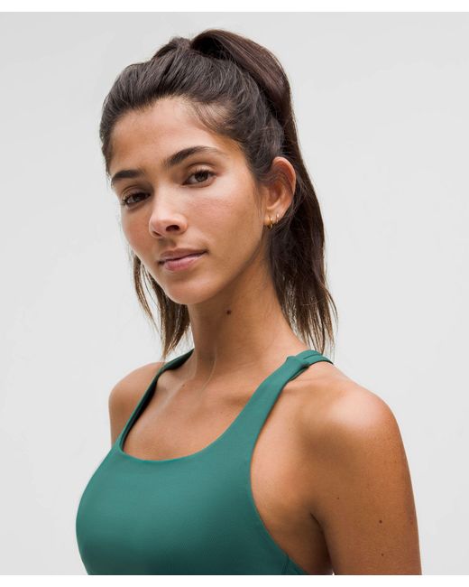 lululemon Energy Longline Bra Medium Support, B-D Cups in Green | Lyst