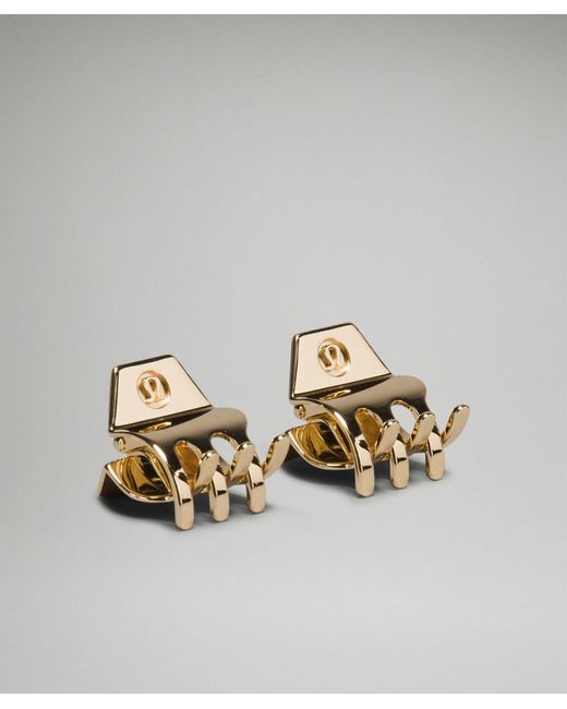 lululemon Small Metal Claw Clips 2 Pack in Metallic | Lyst