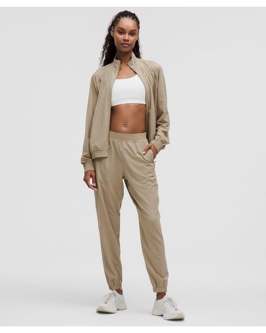 lululemon Adapted State Perforated High-Rise Jogger in Natural | Lyst