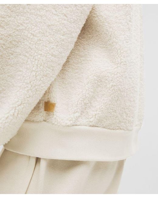 lululemon Lunar New Year Textured Fleece Bomber Jacket in Natural for ...