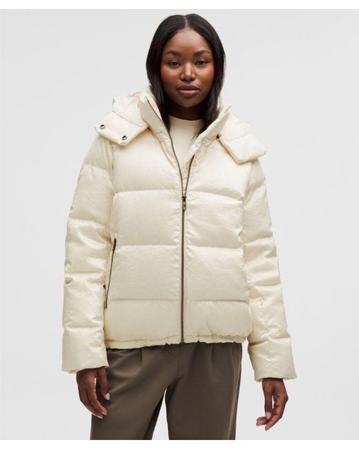 lululemon Wunder Puff 600-Down-Fill Jacket in Natural | Lyst UK