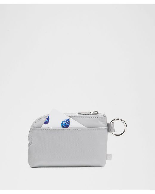 lululemon Clippable Card Pouch in White | Lyst
