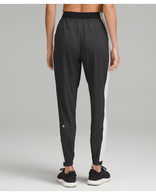 lululemon Adapted State High-Rise Joggers Colourblock in Black | Lyst