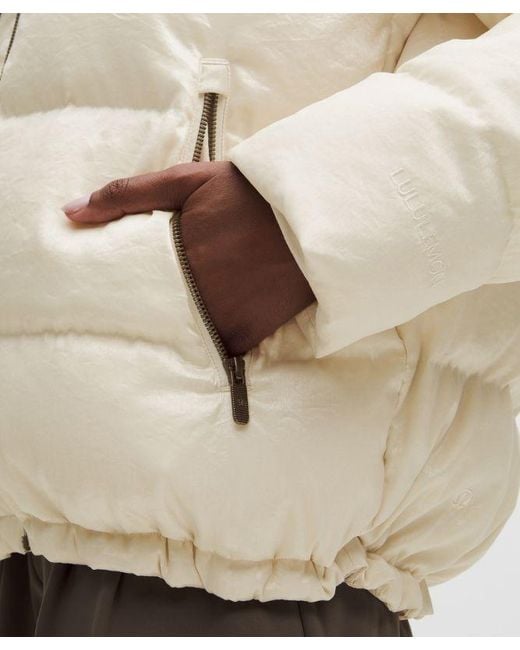 lululemon Wunder Puff 600-Down-Fill Jacket in Natural | Lyst UK