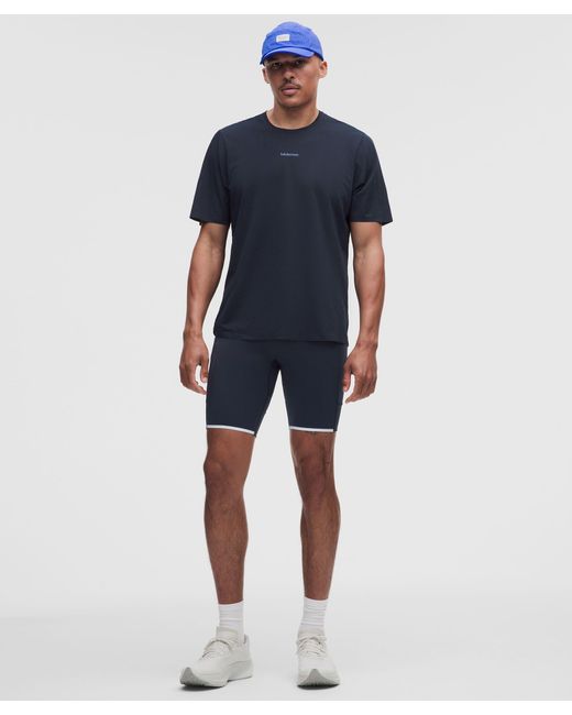 lululemon Nulux Running Half Tight 8" in Blue for Men | Lyst