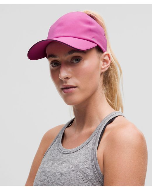 lululemon Fast And Free Ponytail Running Hat in Pink | Lyst