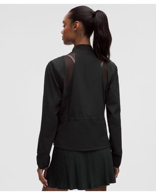 lululemon Mesh-Ventilated Tennis Jacket in Black | Lyst UK