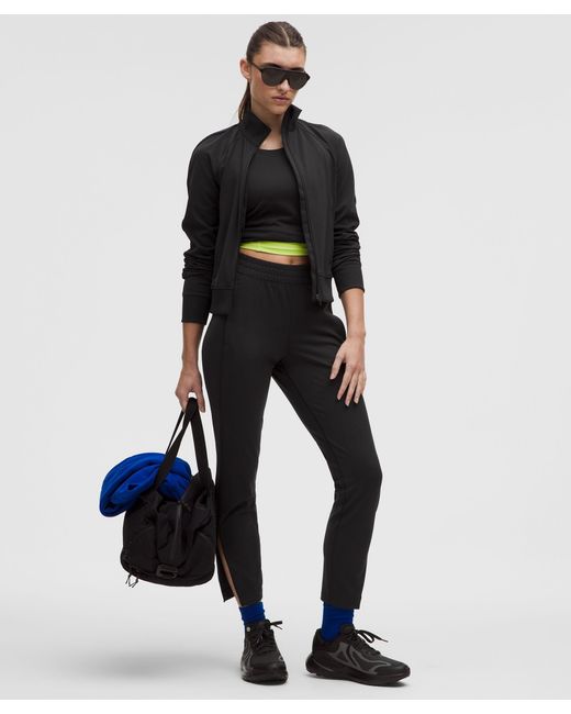 lululemon Everlux Slim-Fit High-Rise Track Pants in Black | Lyst
