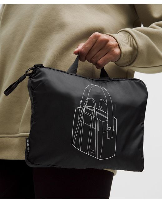 lululemon Packable Carryall Tote Bag 56L in Black | Lyst