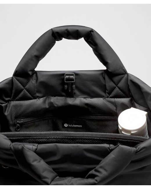 lululemon – On My Level Tote Bag 15L Puffy – in Black | Lyst UK