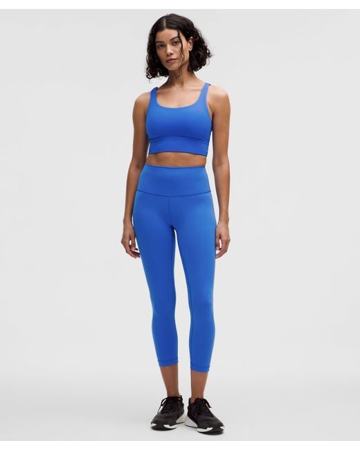 lululemon Energy Longline Bra Medium Support, B-D Cups in Blue | Lyst