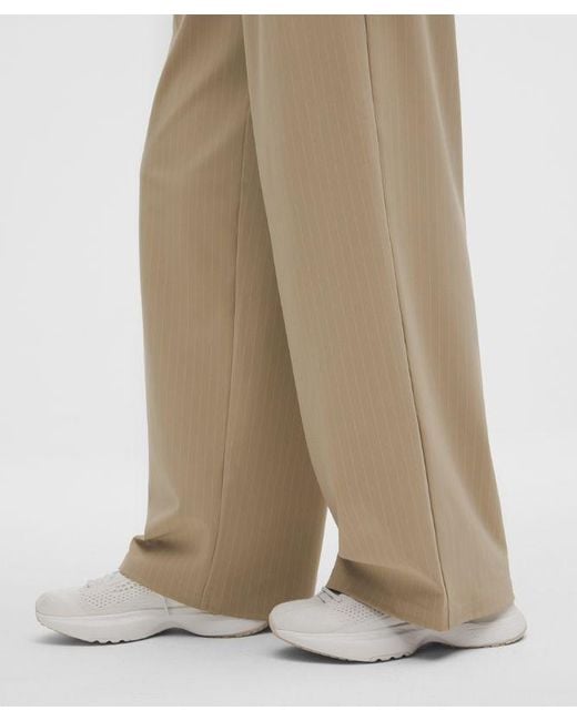 lululemon Daydrift High-Rise Wide-Leg Trouser in Natural | Lyst UK