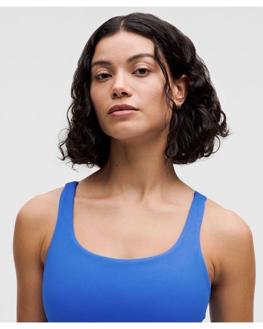 lululemon Energy Longline Bra Medium Support, B-D Cups in Blue | Lyst