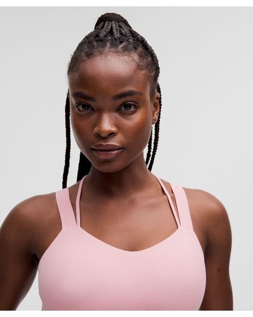 lululemon Like A Cloud Longline Bra Light Support, D/Dd Cup in Red | Lyst