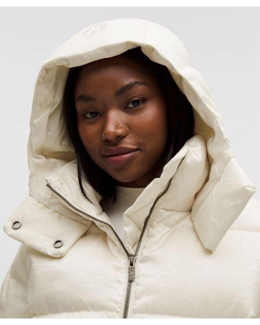 lululemon Wunder Puff 600-Down-Fill Jacket in Natural | Lyst UK