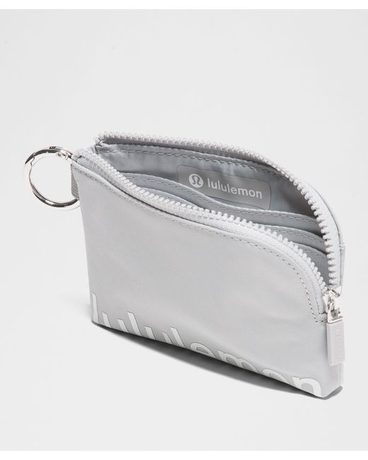 lululemon Clippable Card Pouch in White | Lyst