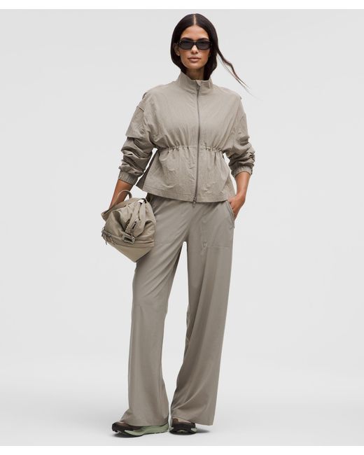 lululemon Swift Mid-Rise Wide-Leg Pant in Natural | Lyst