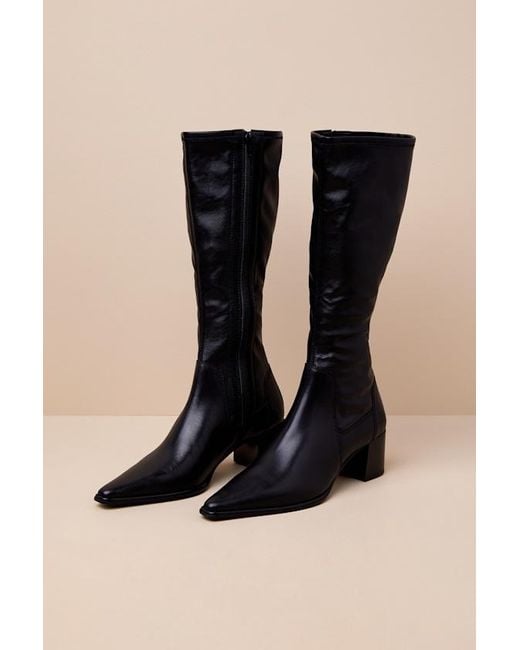 Vagabond Shoemakers Giselle Leather Pointed-Toe Knee-High Boots in ...